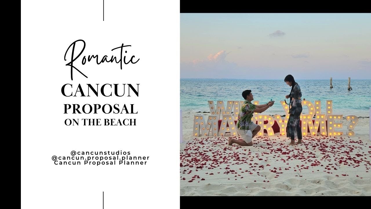 Cancun Beach Proposal #cancunproposal - Cancun Picnic
