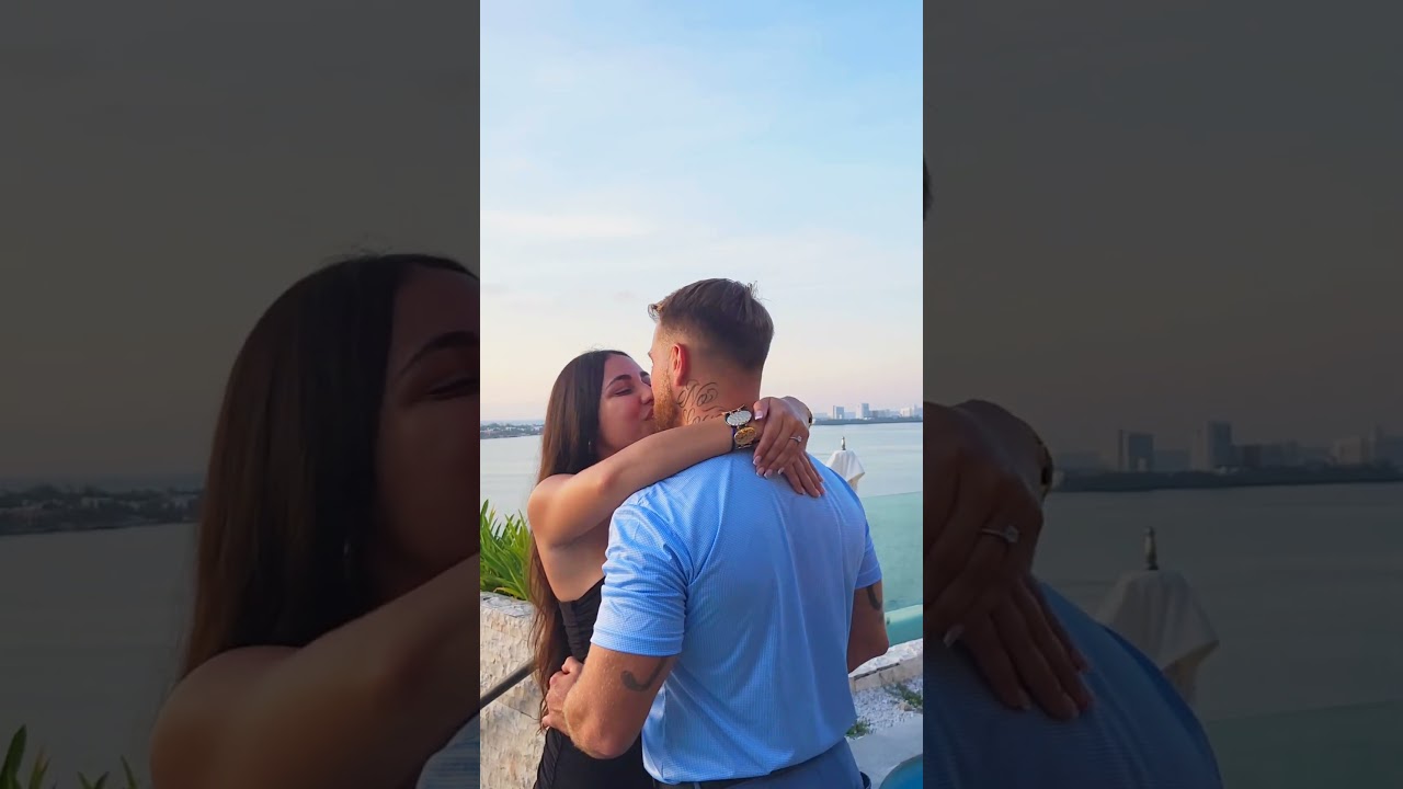 Sunset rooftop proposal. She said yes! #cancunproposalplanner #marryme ...